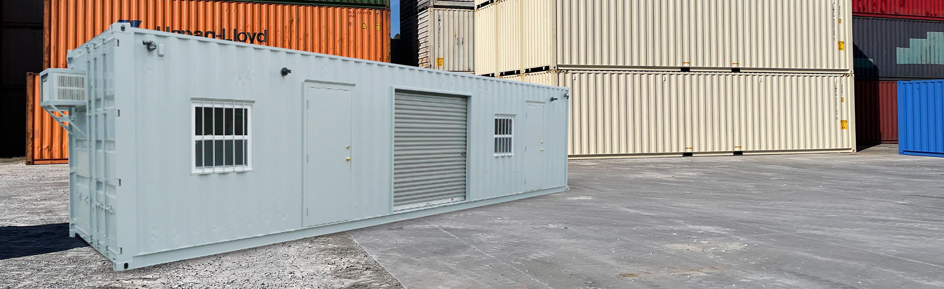 Versatile 40ft Mobile Office and Storage Container